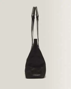 Dr. Martens Maxi Overdrive Leather Tote Bag With Laptop Sleeve And Pouch