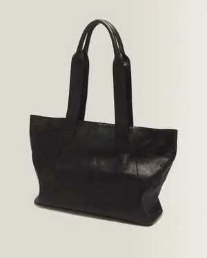 Dr. Martens Maxi Overdrive Leather Tote Bag With Laptop Sleeve And Pouch