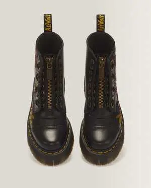 Dr. Martens Sinclair Floral Leather Lace-up Boots