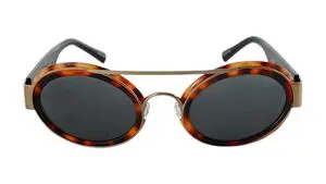 Dries Van Noten X Linda Farrow Oval Sunglasses - T/shell/black