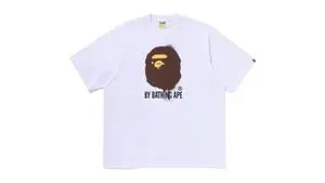 A BATHING APE Spray Print Bathing Ape Relaxed Fit T-shirt - White
