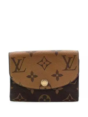 LOUIS VUITTON Rosalie Coin Purse Reverse Monogram Canvas Pouch - Brown