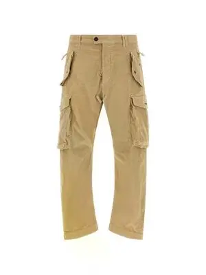 Dsquared2 Multipocket Corduroy Cargo Pants - Neutrals