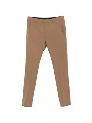 DONDUP Slim-fit Tailored Trousers With Belt Loops - Brown