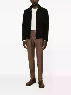 BERWICH Pleated-detail Turn-up Tailored Trousers