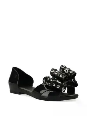 Melissa Floral-print Bow Detail Sandals