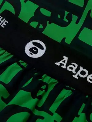 AAPE BY *A BATHING APE Logo-print Elasticated-waistband Boxer Shorts
