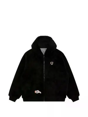 AAPE BY *A BATHING APE Moonface Logo Zip-up Hoodie - Black