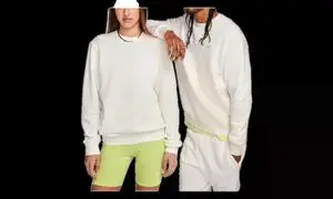 Nike Logo-embroidered Fleece Sweater - Neutrals