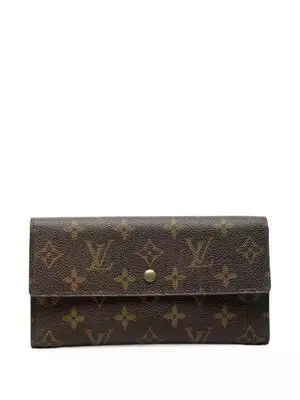 LOUIS VUITTON 2003 Monogram Sarah Wallet Long Wallets - Brown