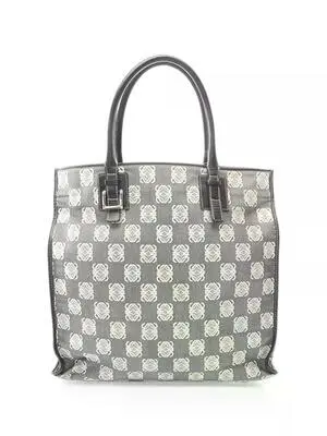 Loewe 2010-2026 Anagram Canvas Tote Bag - Grey