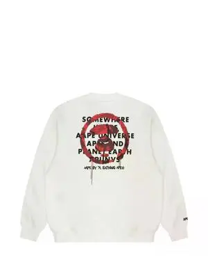 AAPE BY *A BATHING APE Moonface Graphic-print Sweatshirt