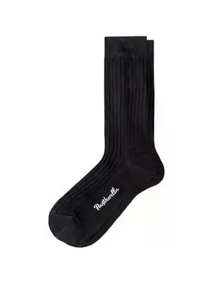 Pantherella Ribbed-knit Logo-detail Socks
