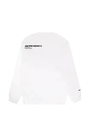 AAPE BY *A BATHING APE Crewneck Sweatshirt With Heart Patch