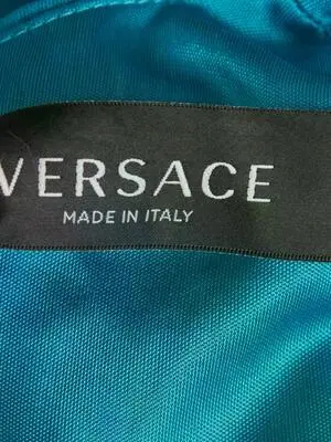 Versace Ruched Sleeveless Maxi Dress