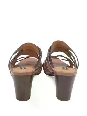 Veronica Beard Macey Vachetta Leather Mules