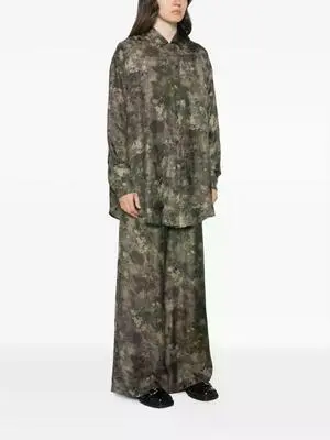 UMA WANG Floral-print Long-sleeve Shirt