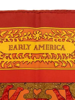 Hermès 2000-2026 Early America Silk Scarf 90 Scarves
