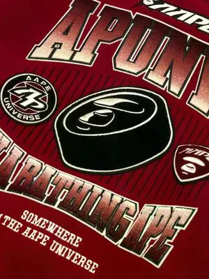 AAPE BY *A BATHING APE Logo Patch Varsity Jacket