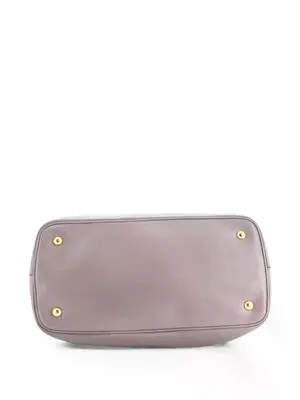 Prada Embossed Logo Convertible Open Glace Calf Medium Tote Bag