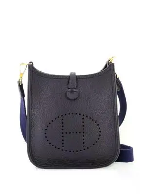 Hermès Evelyne Bag Gen Iii Clemence Tpm Crossbody Bag Blue