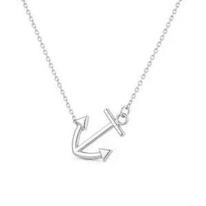 SPERO LONDON Sterling Anchor Pendant Necklace - Silver