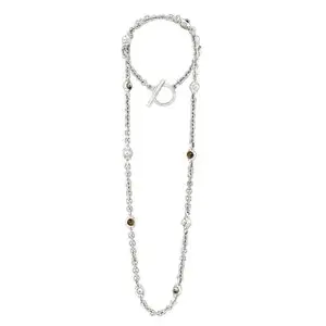 CORSO JEWELRY Silver Pearl Necklace - White