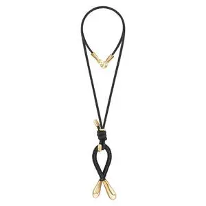CORSO JEWELRY Abstract Koi Pendant Necklace - Gold/black