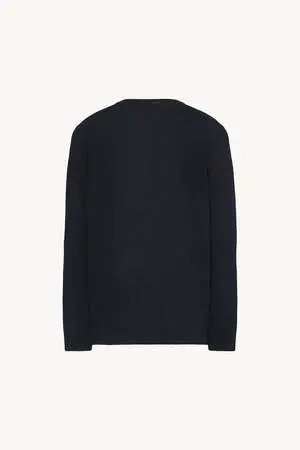 THE ROW Phora V-neck Cashmere Sweater - Black