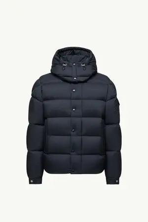 Moncler Vezere Hooded Short Down Jacket - Blue