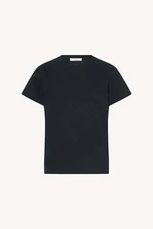 THE ROW Duca Short-sleeved Crewneck T-shirt - Black