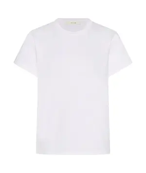 THE ROW Duca Short-sleeved Crewneck T-shirt - White