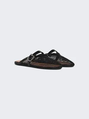 ALAÃA Flat Mule Fishnet