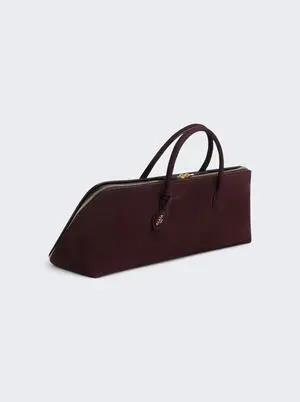 ALAÃA Delta Medium Bag Bordeaux Nubuck