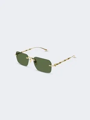 Gucci Frameless Rectangular Sunglasses