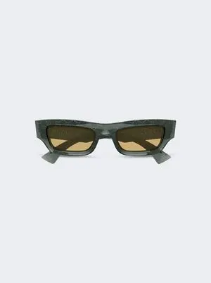 Gucci Rectangular Sunglasses Grey - Gray