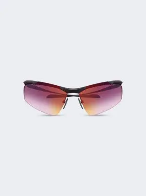 Balenciaga Boomerang Sunglasses Ruthenium - Multi