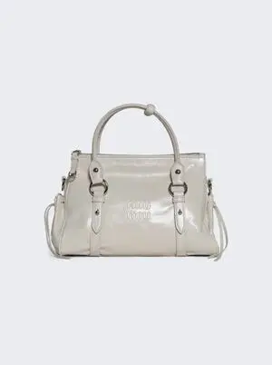 Miu Miu Leather Handbag - White
