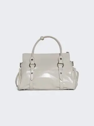 Miu Miu Leather Handbag - White