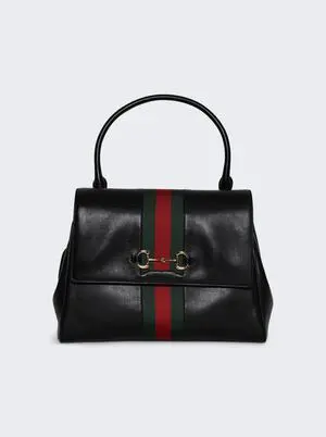 Gucci Paparazzo Medium Top Handle Bag 1053 Vrv - Black