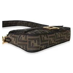 Fendi Ff 1974 Jacquard Canvas Baguette Bag