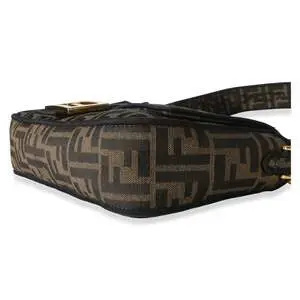Fendi Ff 1974 Jacquard Canvas Baguette Bag