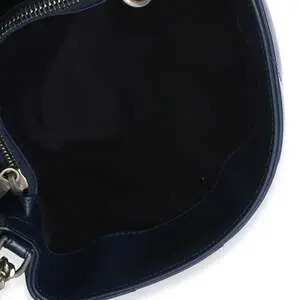 Saint Laurent Navy Calfskin Y Quilted Monogram Loulou Chain Satchel - Blue