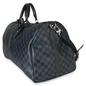 LOUIS VUITTON Damier Cobalt Keepall Bandouliere 55 - Black