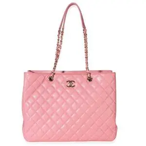 Chanel Quilted Caviar Cc Shopper Tote
