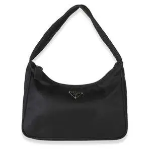 Prada Vintage Tessuto Sport Hobo - Black