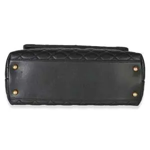 Chanel Quilted Caviar Coco Top Handle Bag