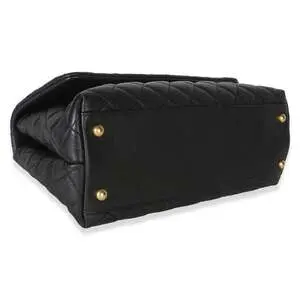 Chanel Quilted Caviar Coco Top Handle Bag