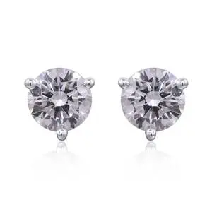MYGEMMA 2.06 Ctw Lab-grown Diamond Stud Earrings In 14k White Gold - White_gold