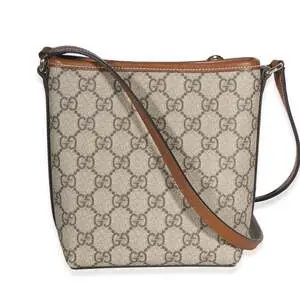Gucci Gg Supreme Monogram Emblem Nano Bucket Bag